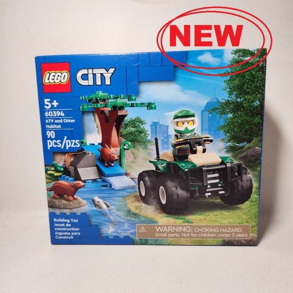 Lego | Toys | New Lego City Atv Otter Habitat 6394 Off Road Quad Bike ...